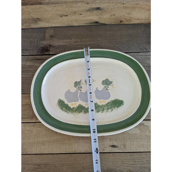 unknown | Dining | Vintage Ceramic Serving Platter Geese With Polka ...